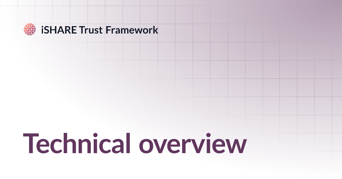 Technical overview | iSHARE Trust Framework